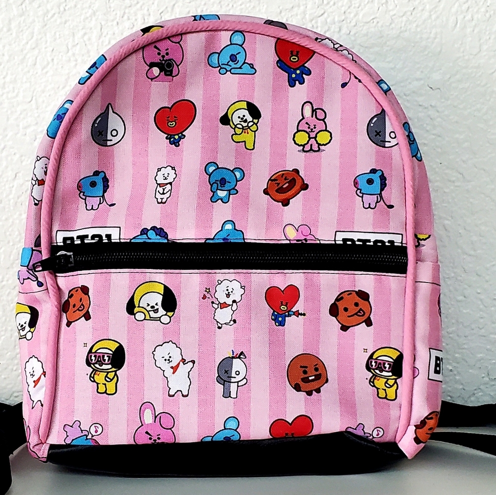 Bts Bt21 Pink Mini Backpack - Gem